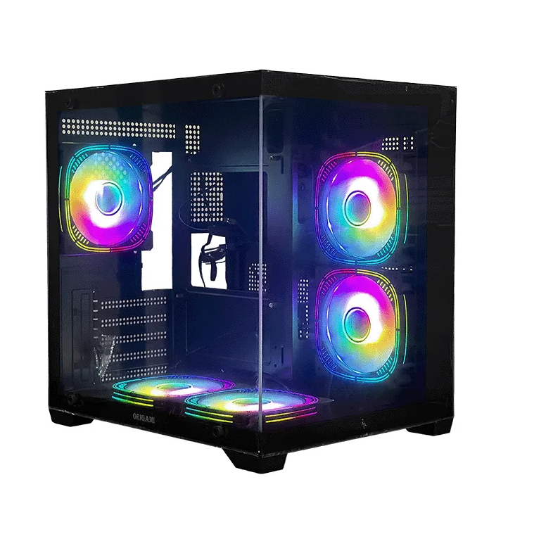 Chasis ORIGAMI mATX + 5 FAN ARGB – DEVALTECH